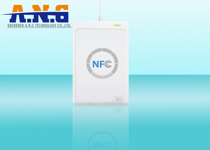 Portable NFC Rfid Reader Long Range / 13.56Mhz USB Rfid Reader For ...