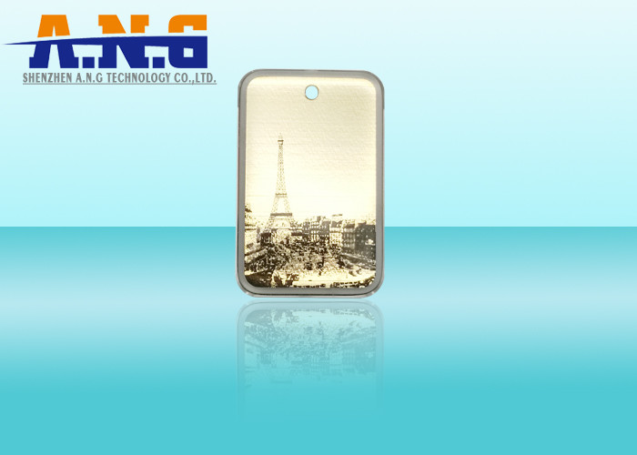 Proximity Resin Coated Key Epoxy Card , Crystal Epoxy ID Tag Read / Write