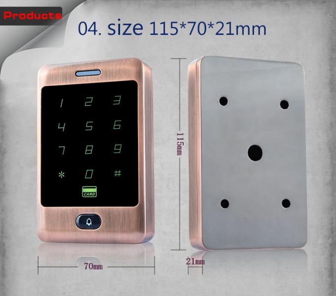 Outdoor IP65 Metal Waterproof Access Control With Keypad Of Password