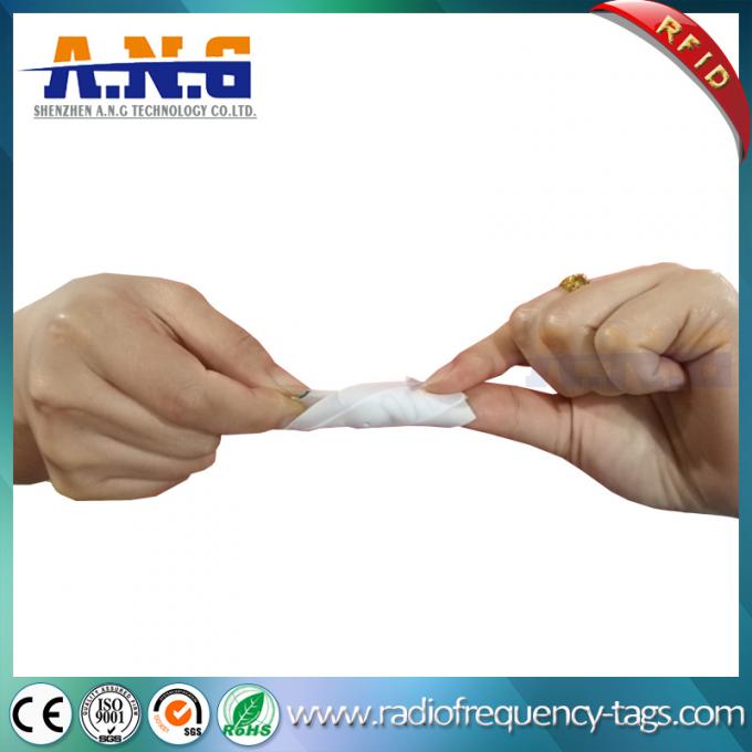 Smart Impinj 4QT Fabric Woven Rfid Laundry Tag For Apparel Garment Tracking