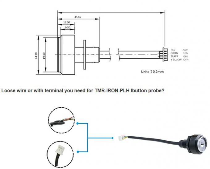 TM1990 DS1990 Ibutton Reader DS9092+ Ibutton Probe
