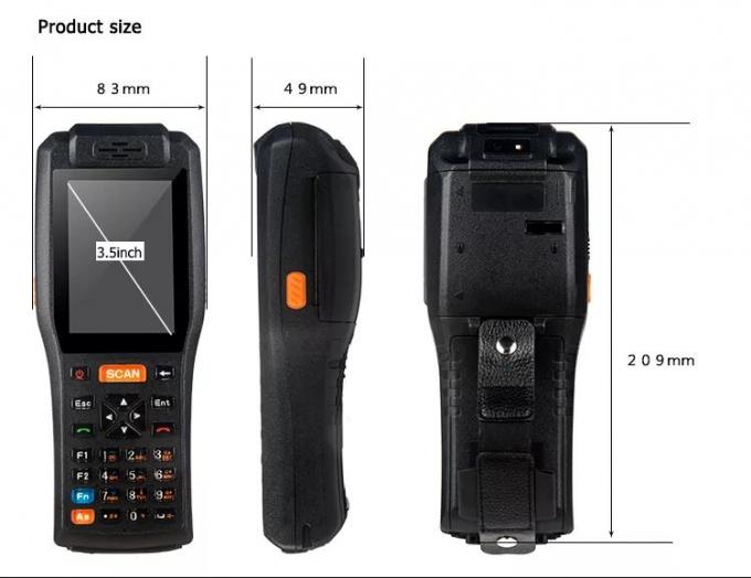 Android 3G/4G Handheld PDA RFID UHF Reader Fingerprint POS Barcode ...