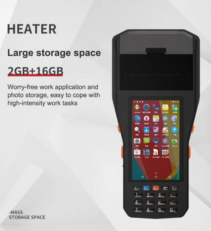 Rugged Industrial Andriod PDA RFID UHF Reader Fingerprint 1D/2D Barcode ...